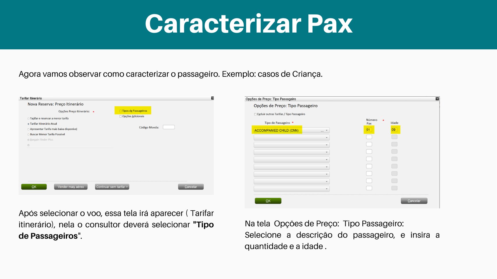 Caracterizar Passageiro | E-LATAM