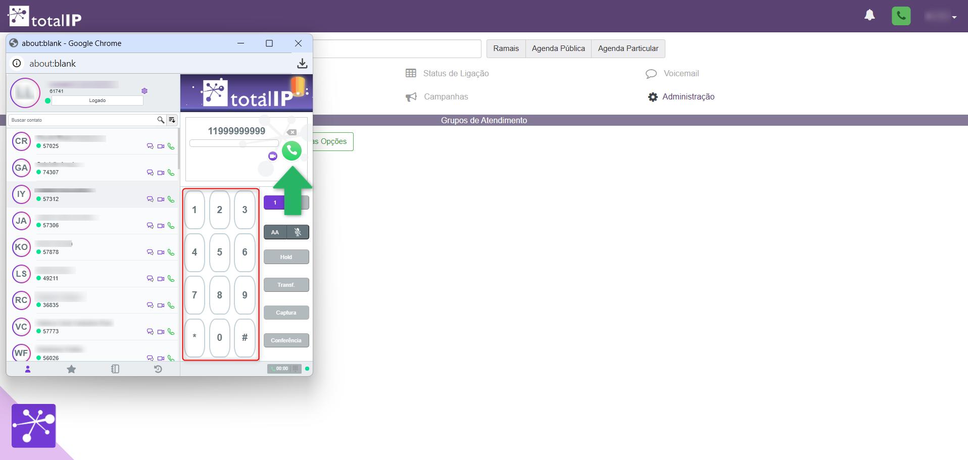 Login e Logout | Total IP
